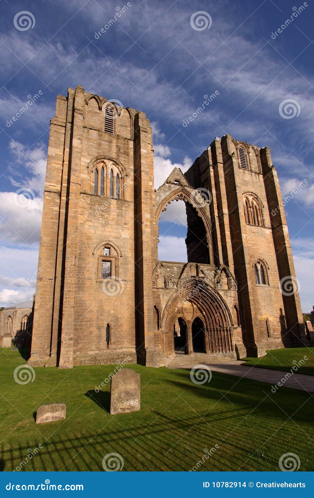 Elgin Cathedral Church stock photo. Image of grave, heritage - 10782914