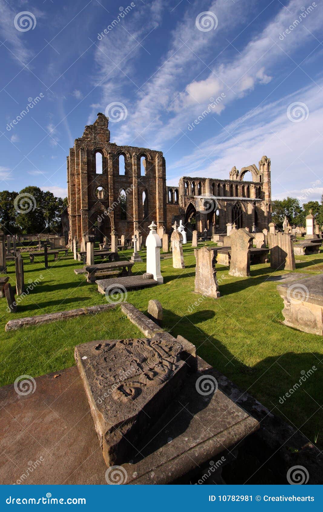 Elgin Cathedral Church stock image. Image of cross, culture - 10782981