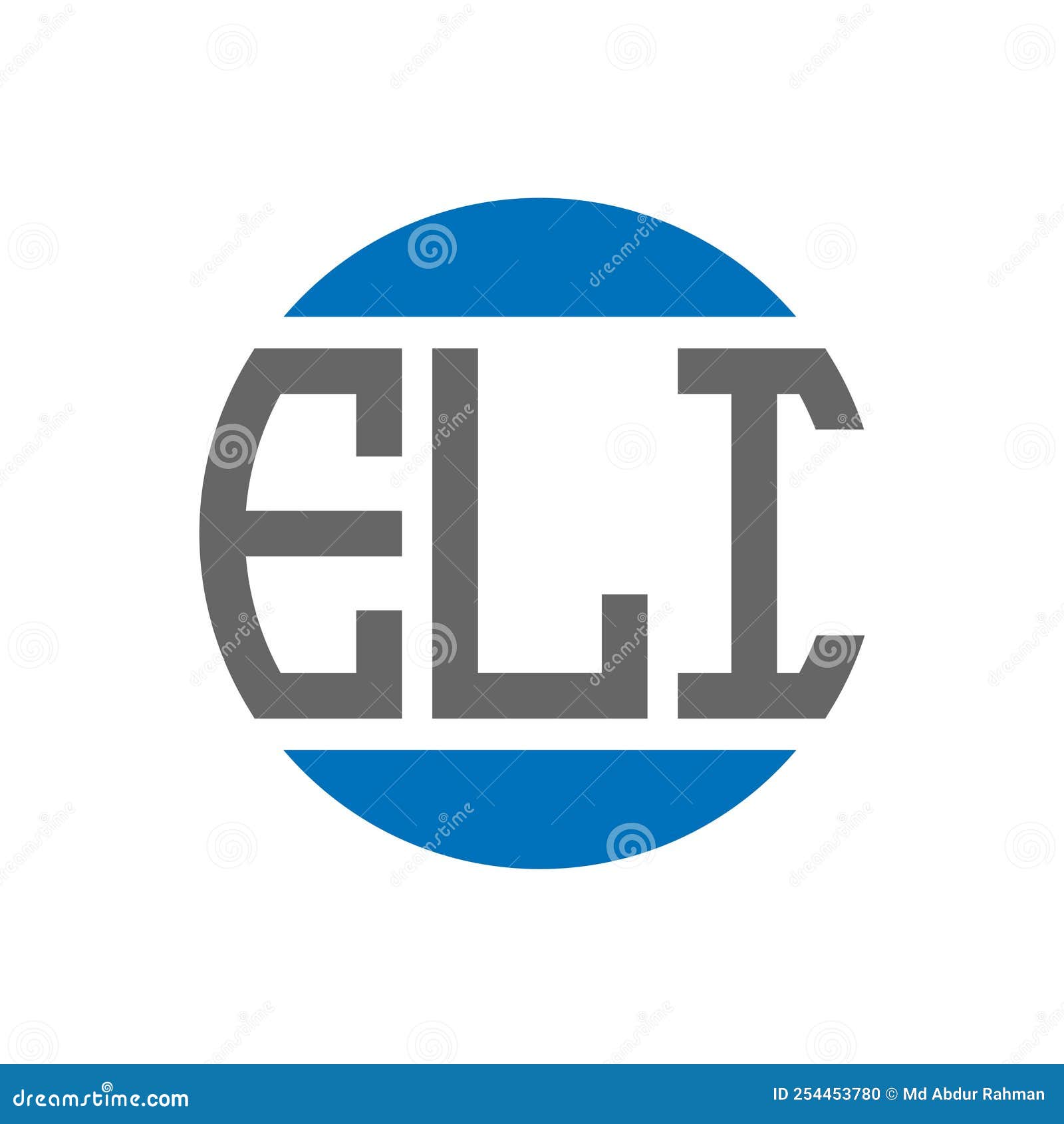 ELI Letter Logo Design On White Background. ELI Creative Initials ...