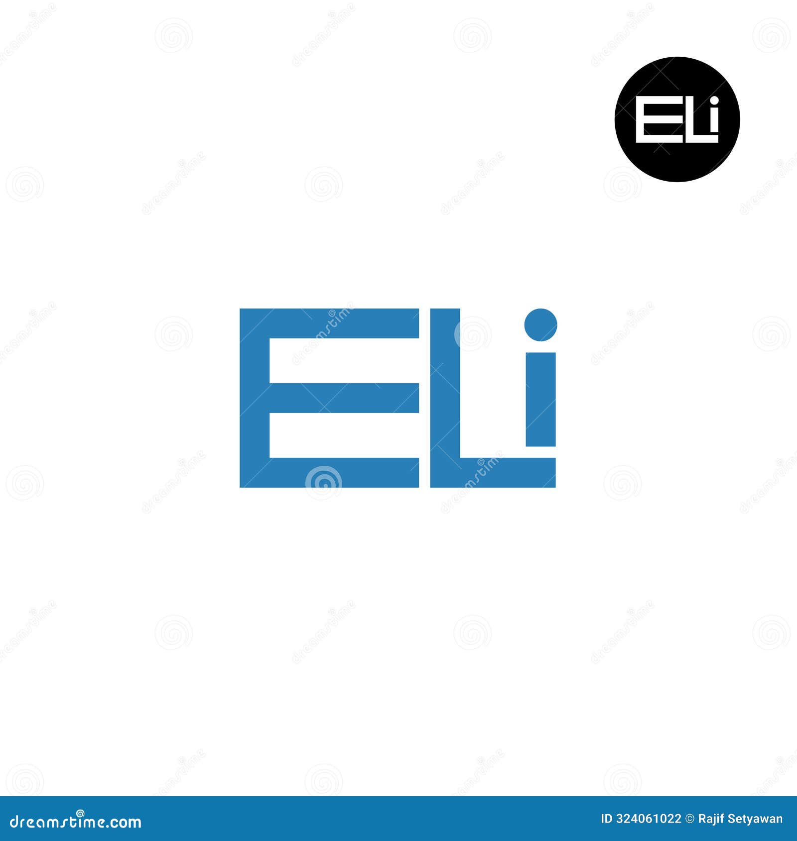 ELI Logo Letter Monogram Design Vector Illustration | CartoonDealer.com ...