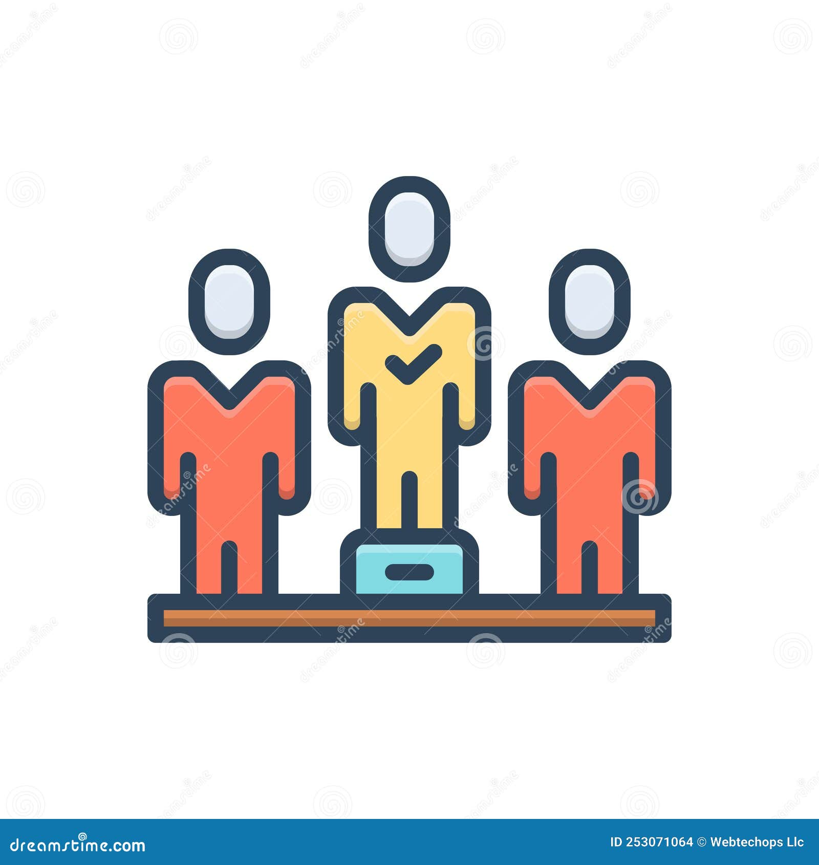 Color Illustration Icon for Eligibility, Competence and Ability Stock ...