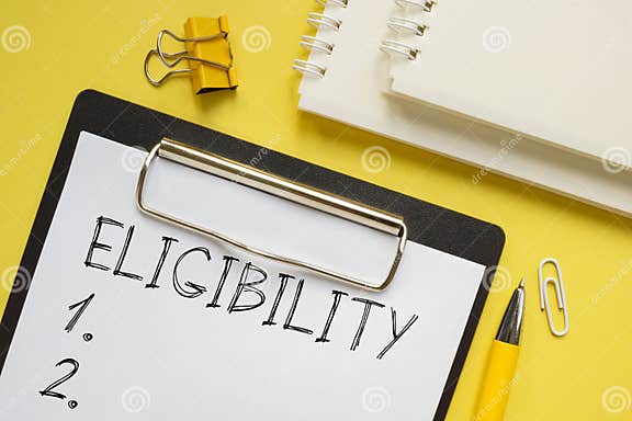 Eligibility List is Shown Using the Text Stock Image - Image of voting ...