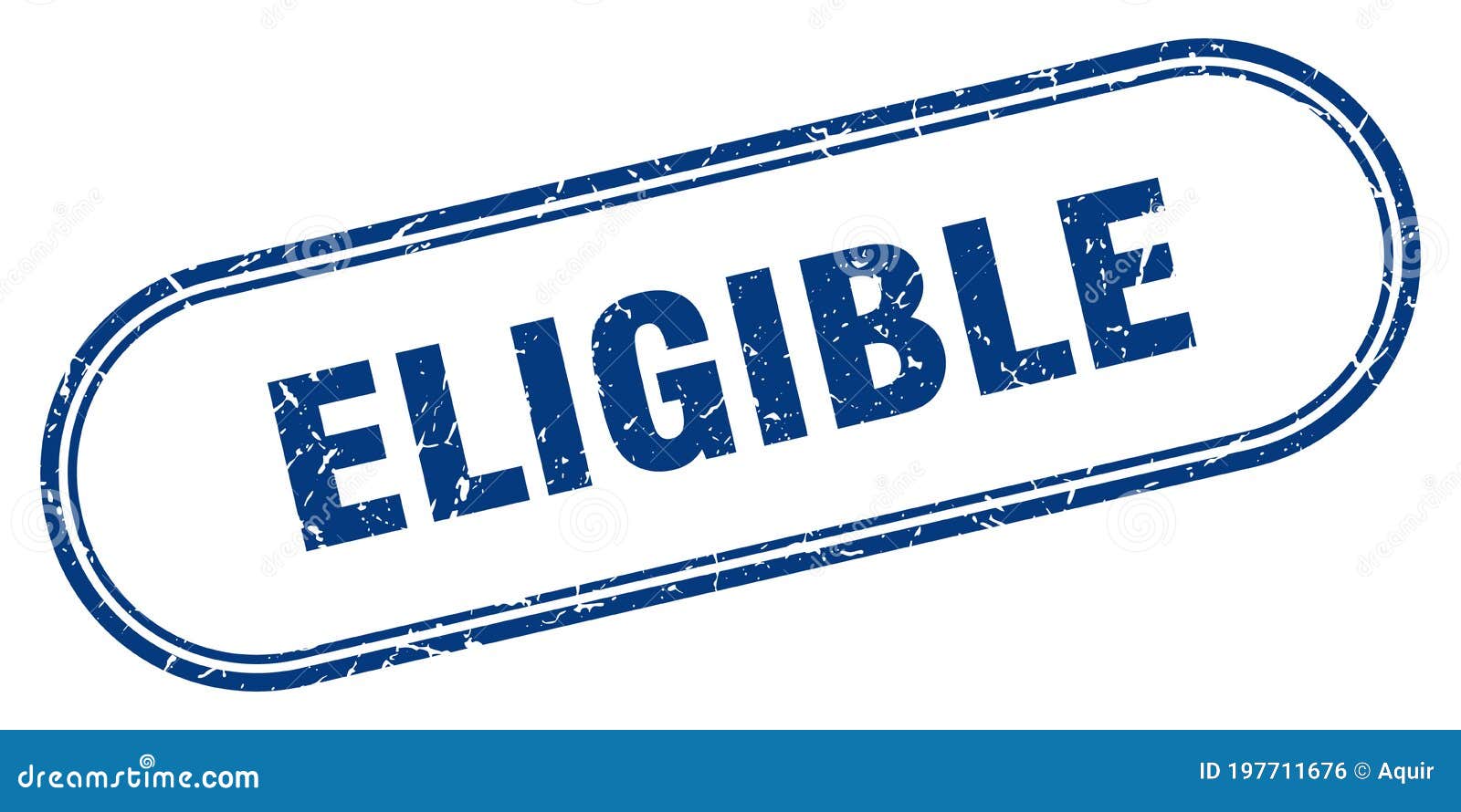 Eligible Stamp. Rounded Grunge Textured Sign. Label Stock Vector ...