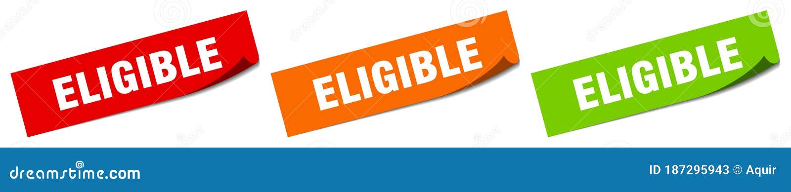 Eligible Sticker. Eligible Square Isolated Sign Stock Vector ...