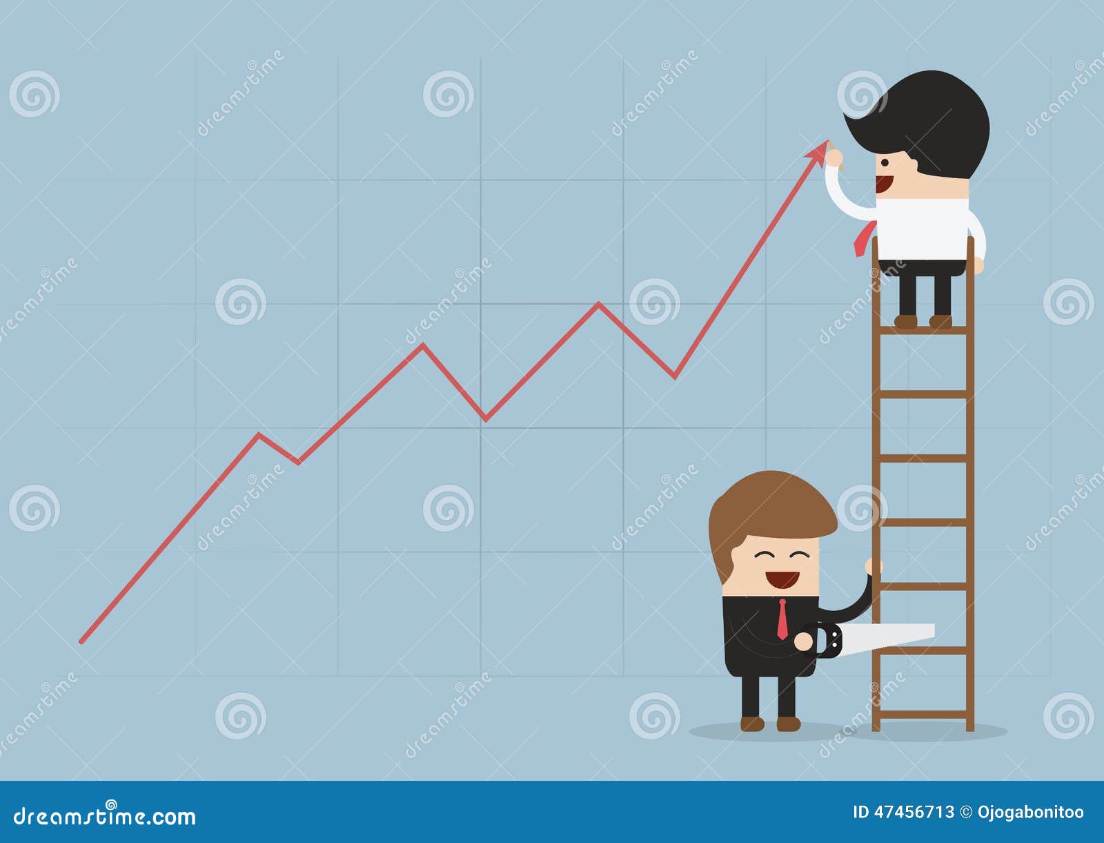 Eliminate the Business Rival Stock Vector - Illustration of climb ...