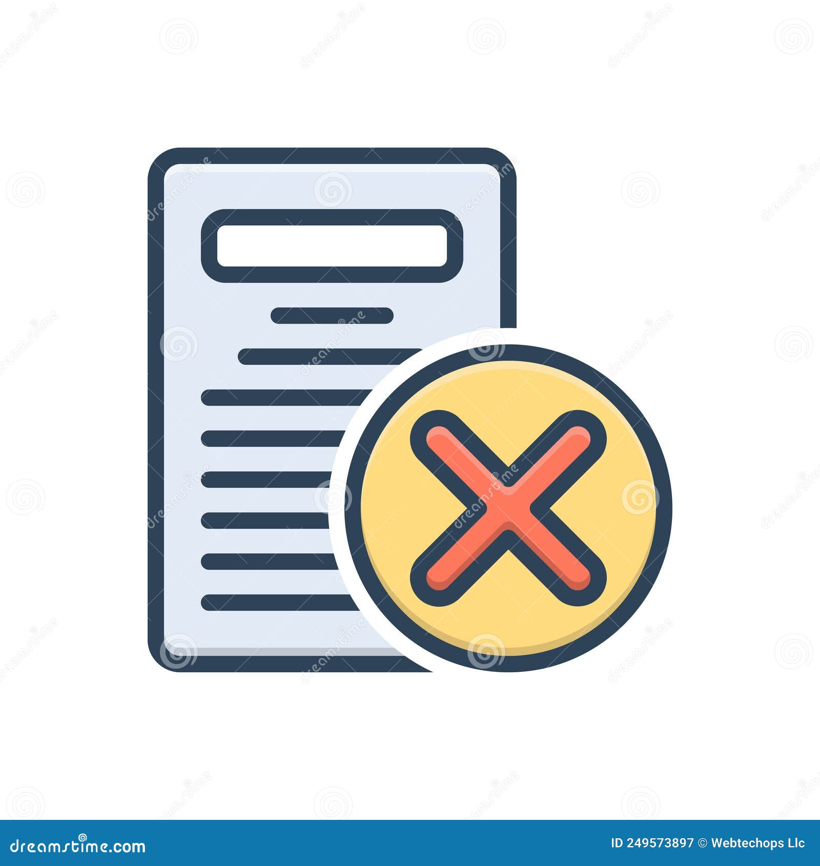 Color Illustration Icon for Eliminate, Delete and Remove Stock Vector ...