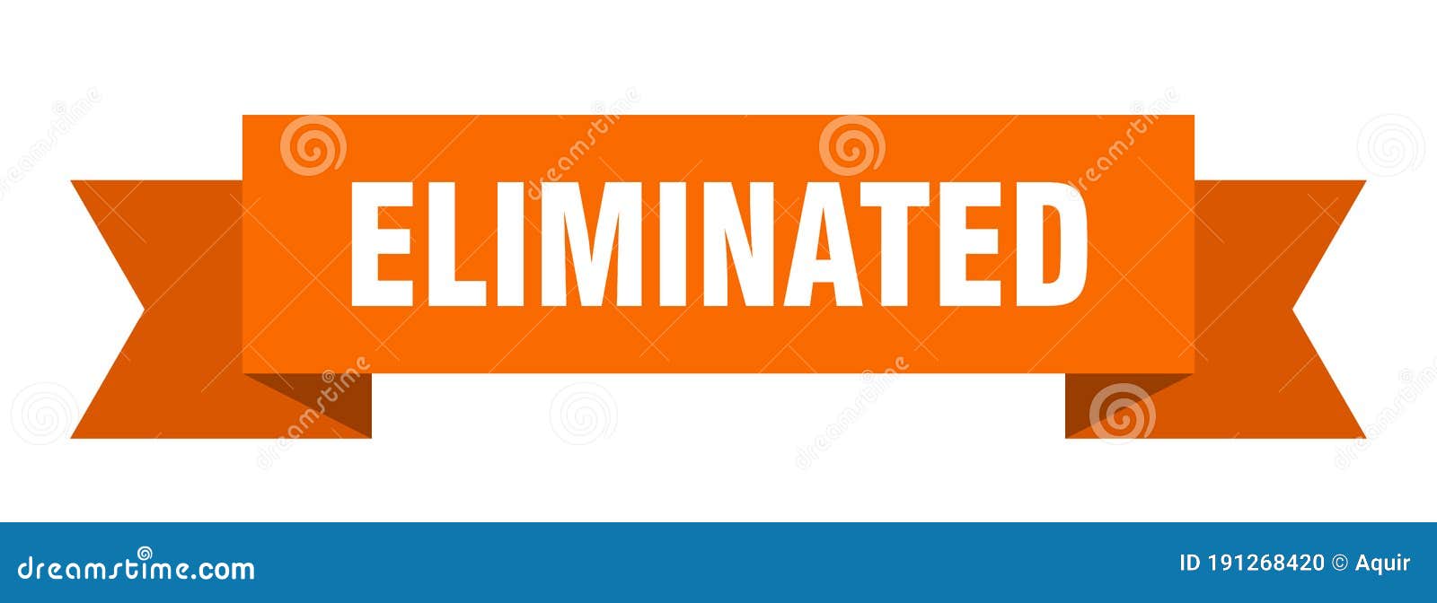 Eliminated ribbon. stock vector. Illustration of ribbon - 191268420