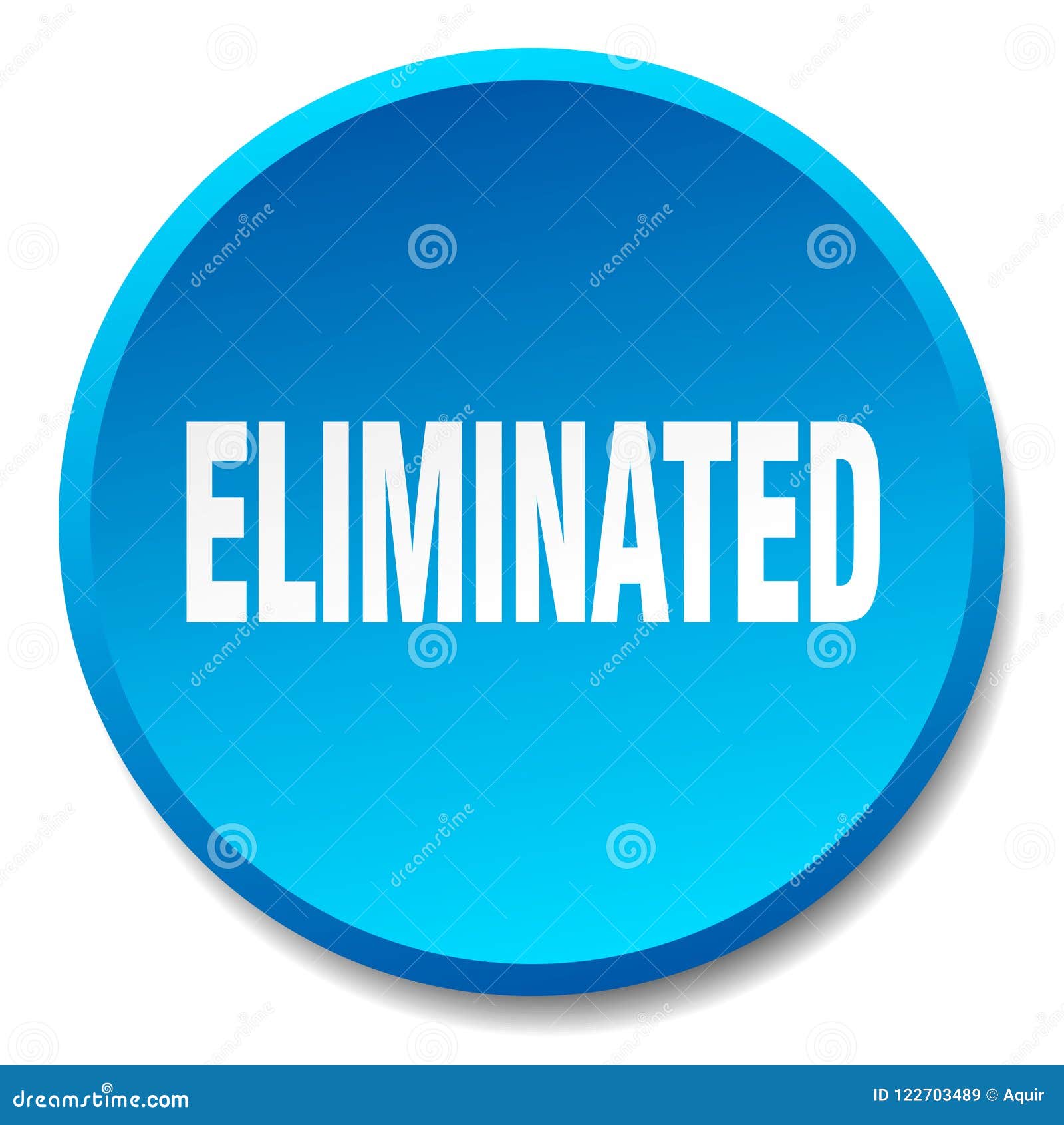 Eliminated button stock vector. Illustration of design - 122703489