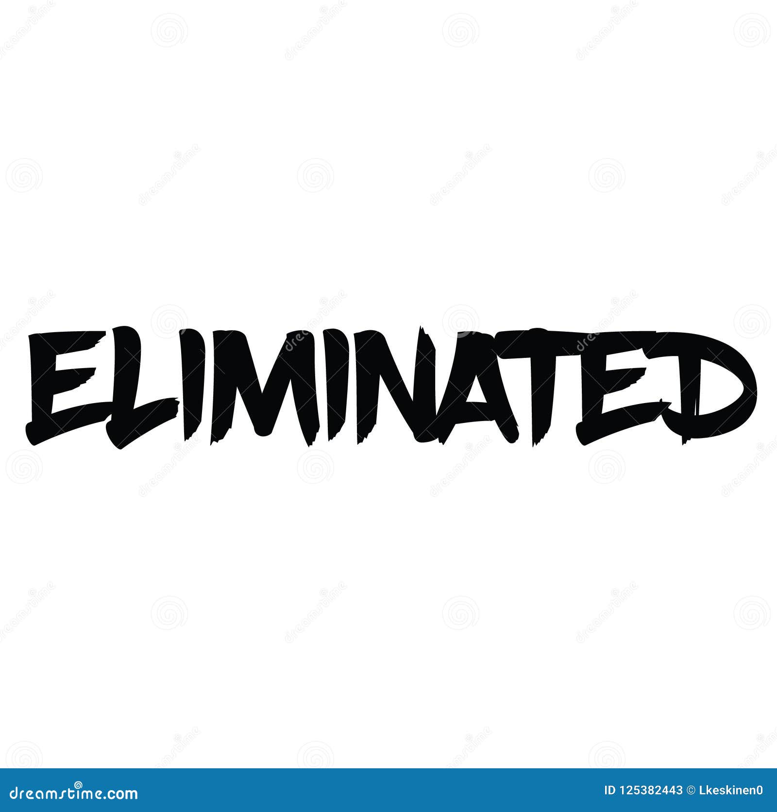 Eliminated rubber stamp stock vector. Illustration of stamp - 125382443