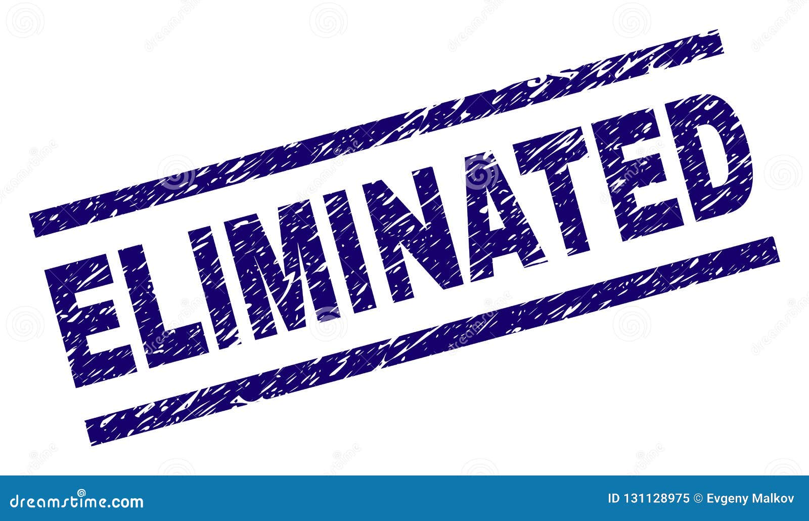 Scratched Textured ELIMINATED Stamp Seal Stock Vector - Illustration of ...