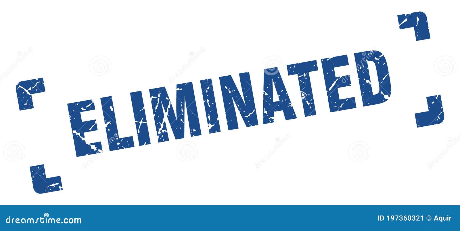 Eliminated Stamp
