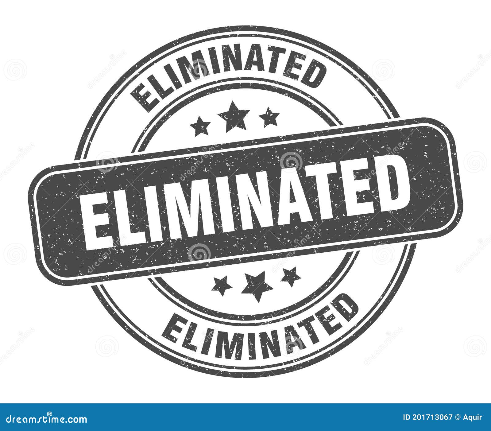 Eliminated Stamp. Eliminated Round Grunge Sign Stock Vector ...