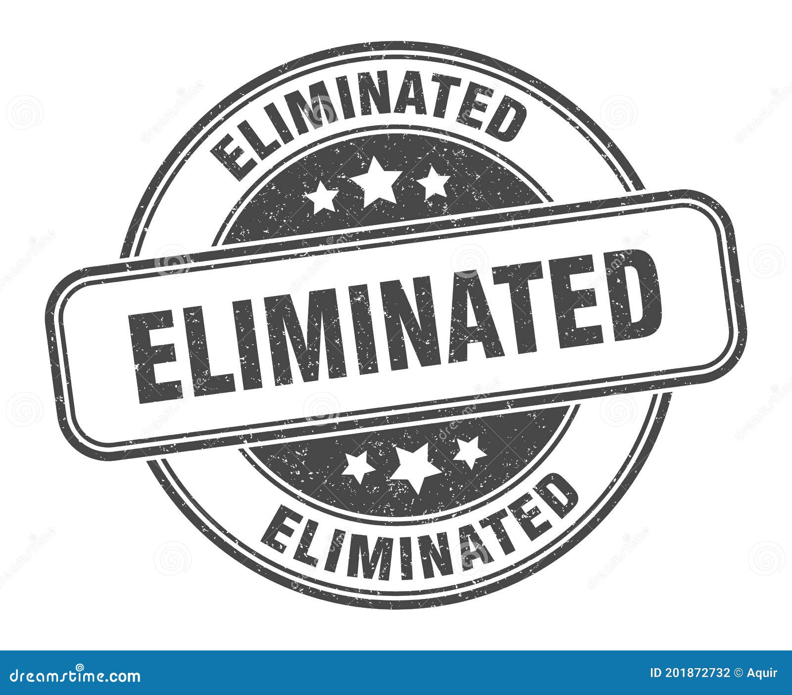 Eliminated Stamp. Eliminated Round Grunge Sign Stock Vector ...