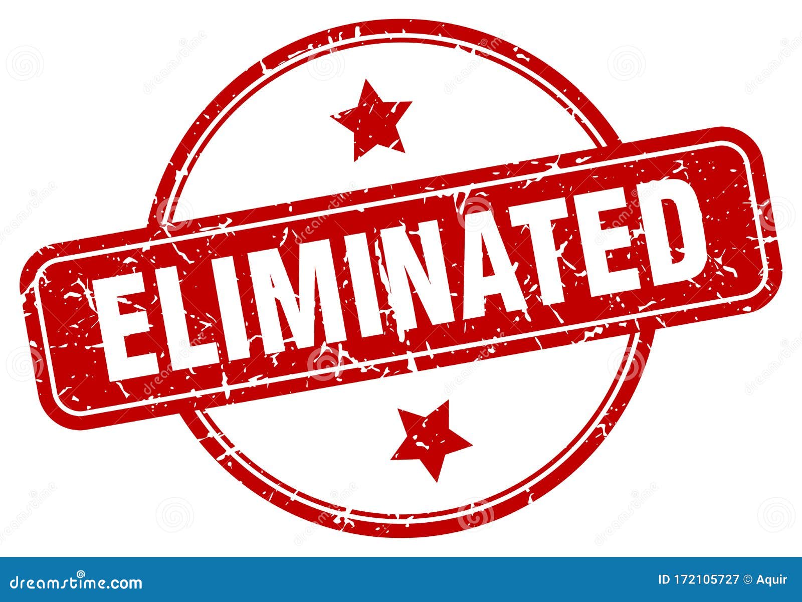 Eliminated Stamp. Eliminated Round Grunge Sign Stock Vector ...