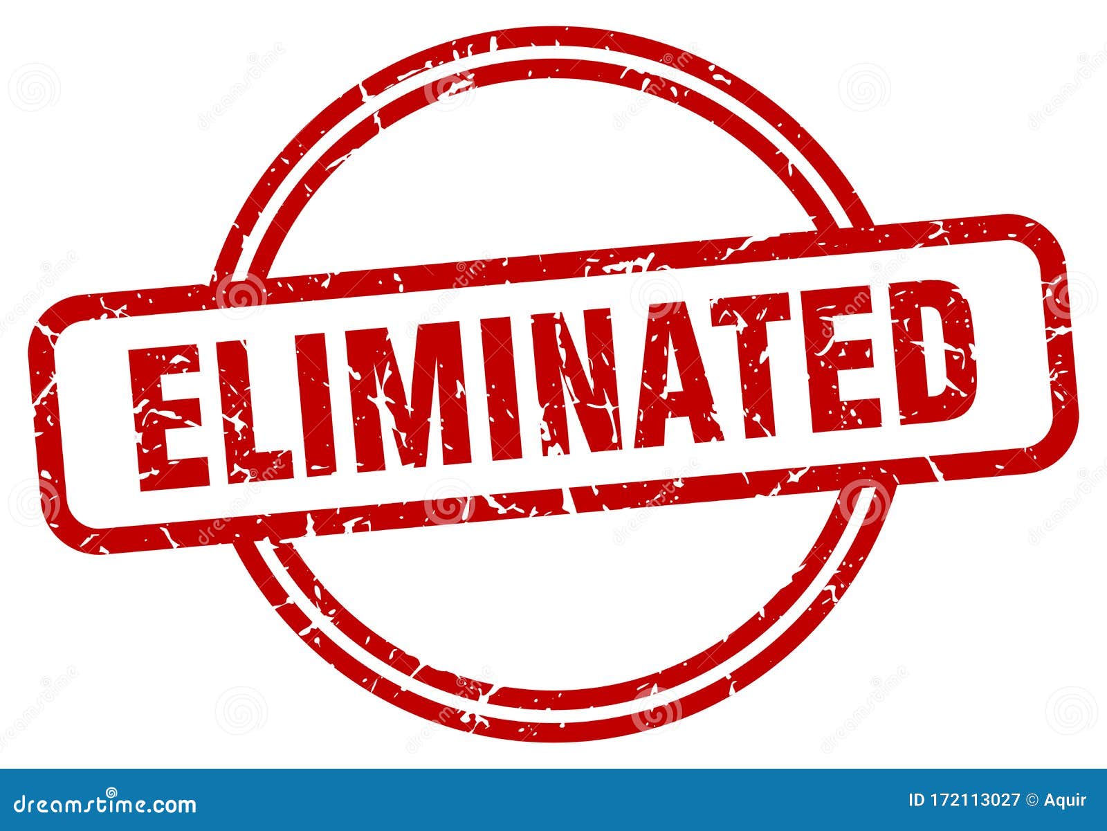 Eliminated Stamp. Eliminated Round Grunge Sign Stock Vector ...