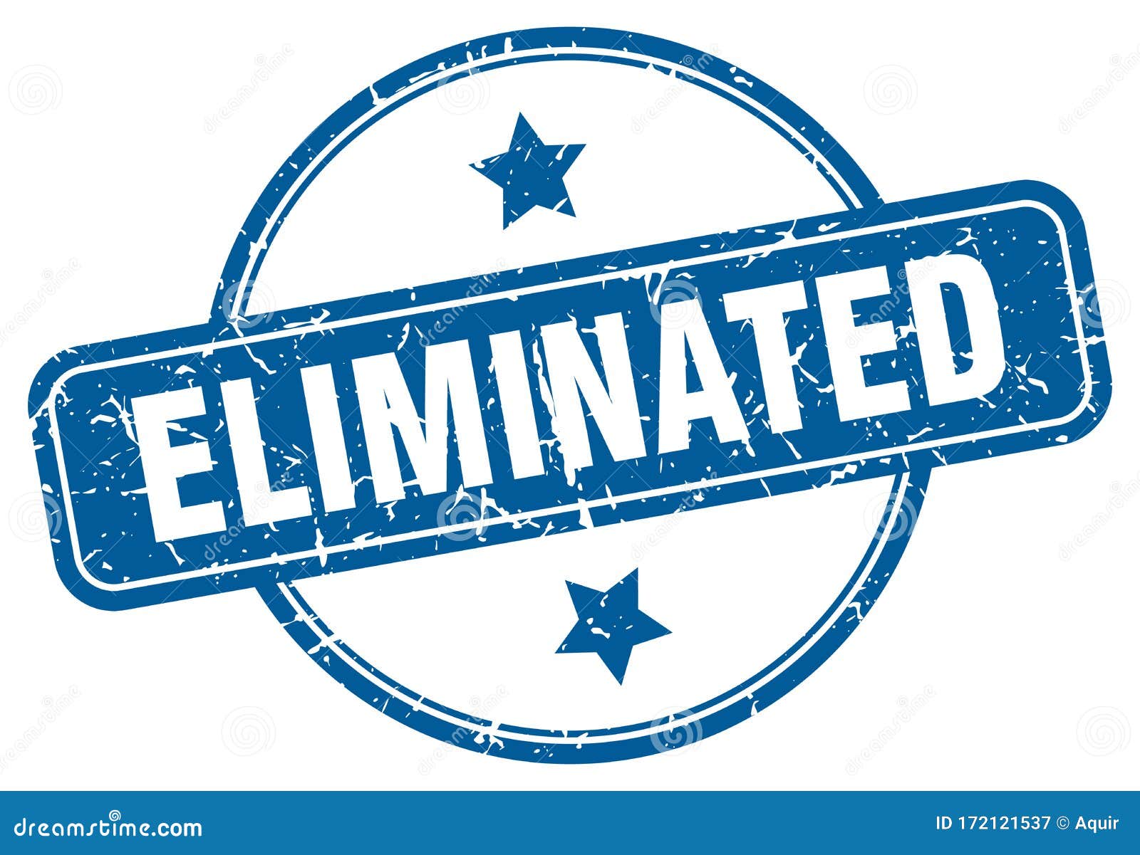 Eliminated Stamp. Eliminated Round Grunge Sign Stock Vector ...