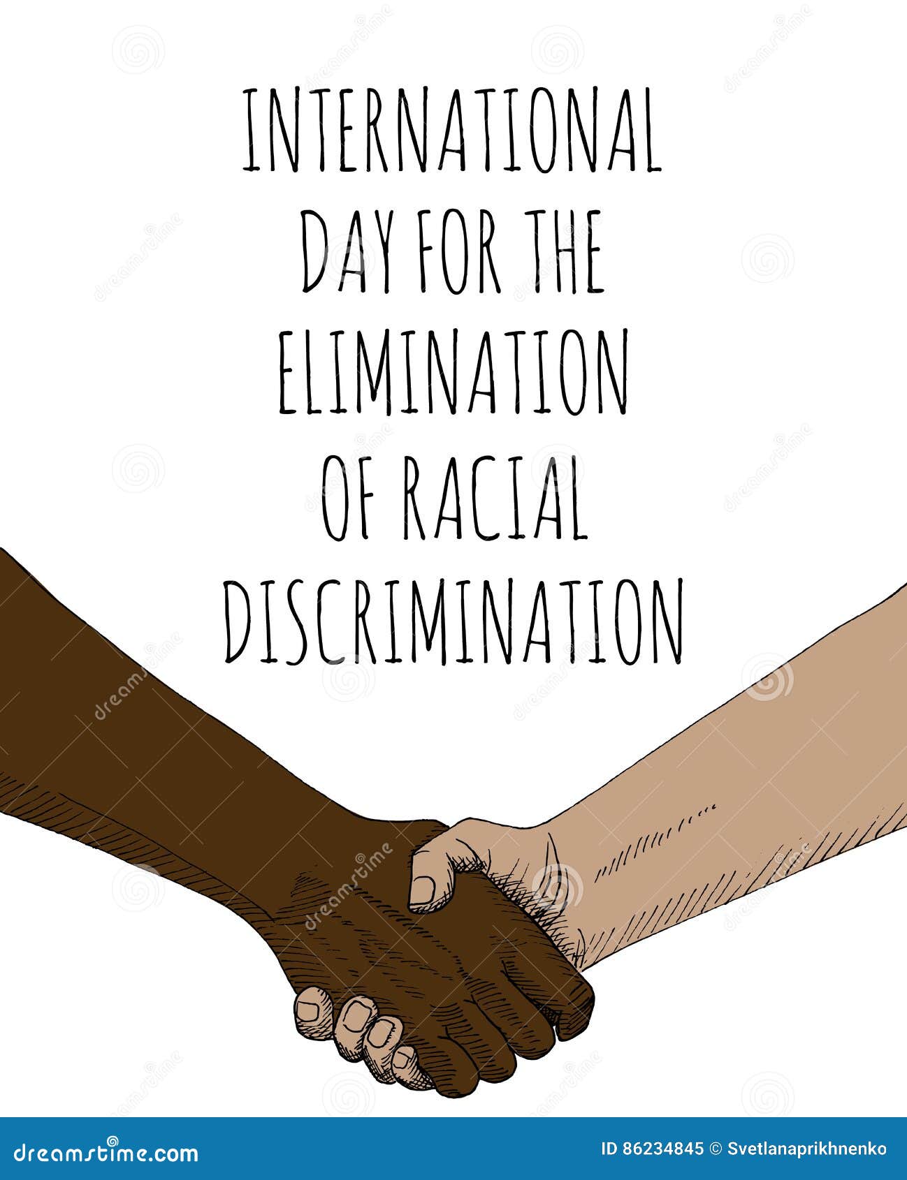 Racial Discrimination International Day For The Elimination Of Colorful ...