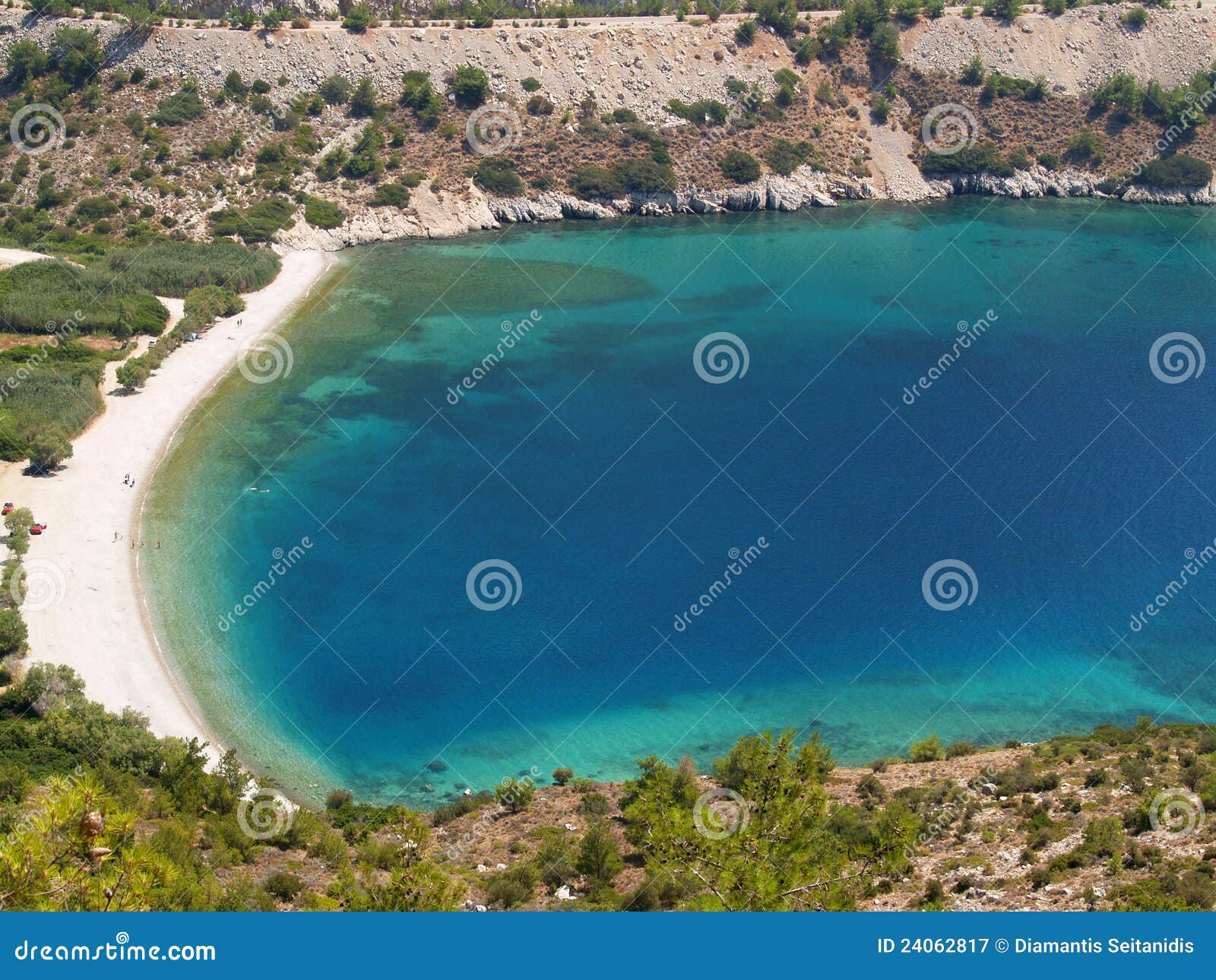 Elinda Beach in Chios - Greece Stock Image - Image of mediterranean ...