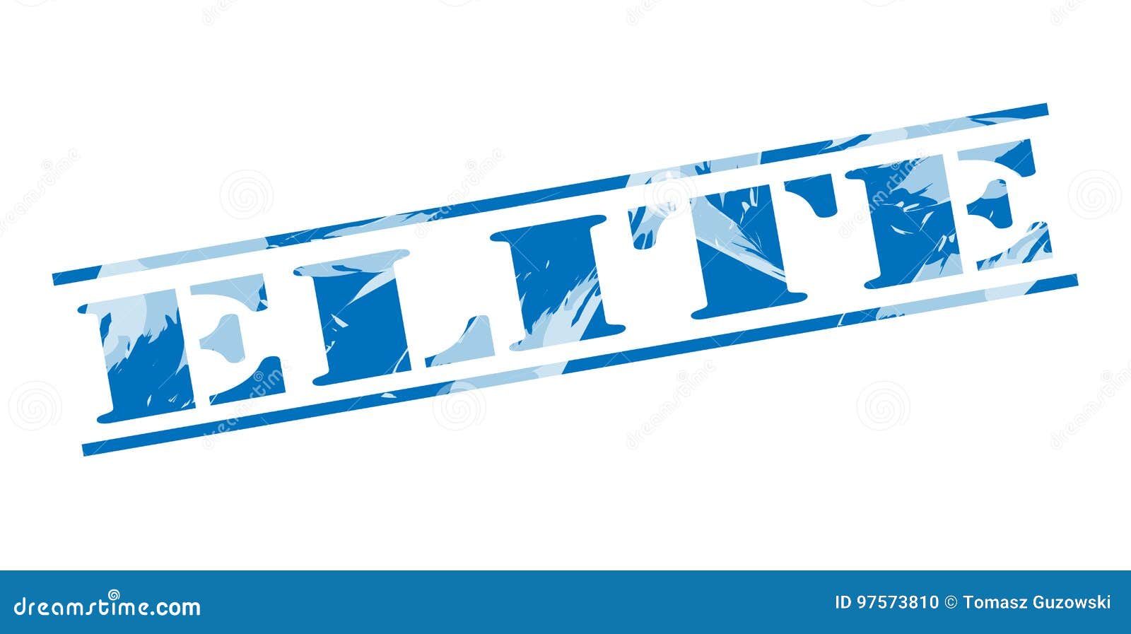 Elite blue stamp stock illustration. Illustration of stamp - 97573810