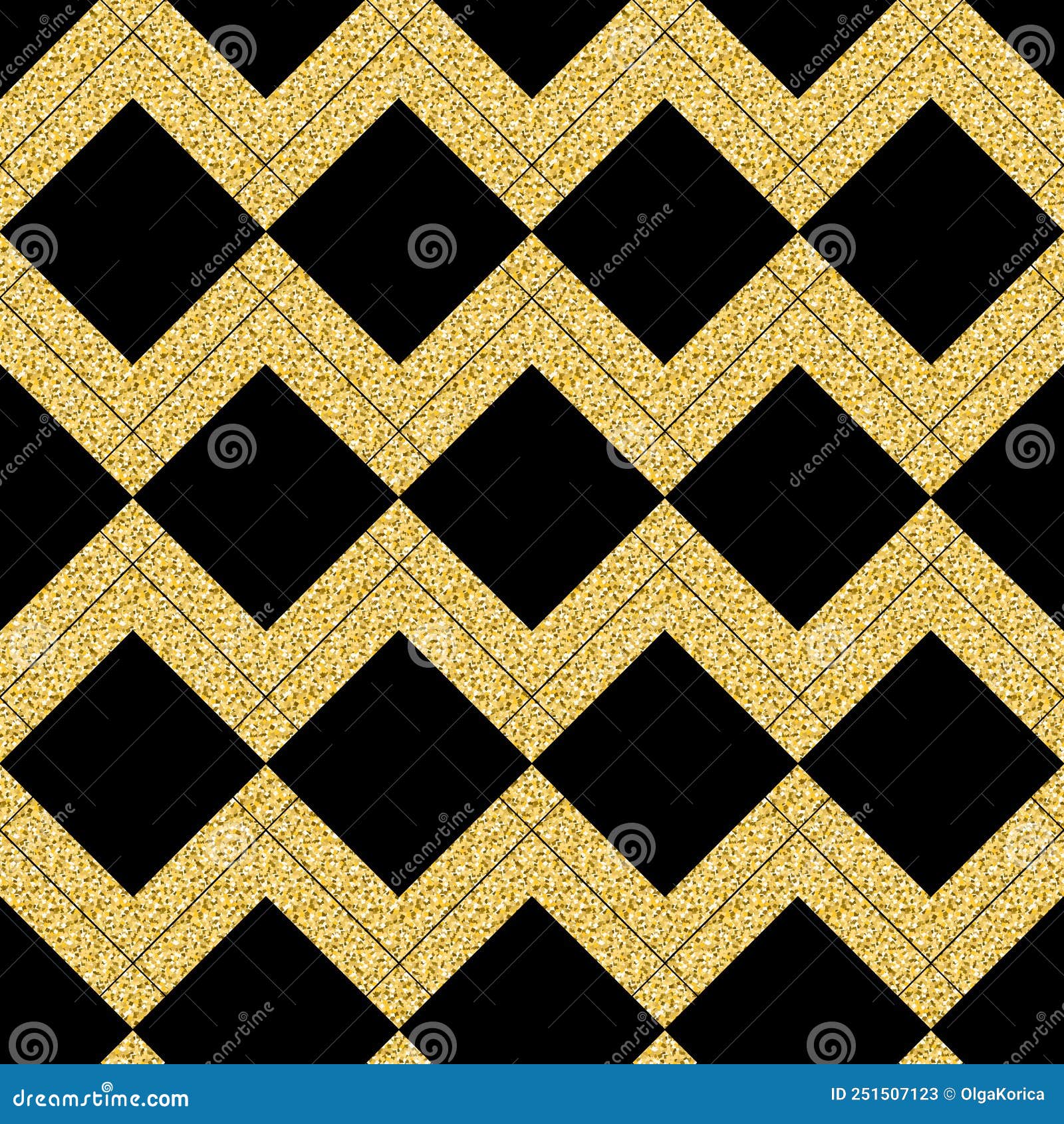 Elite Gold Background with a Square and a Rhombus for Decoration and ...