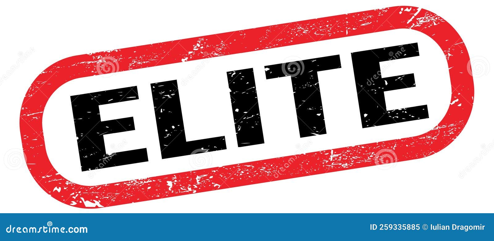 ELITE, Text Written on Red-black Stamp Sign Stock Illustration ...