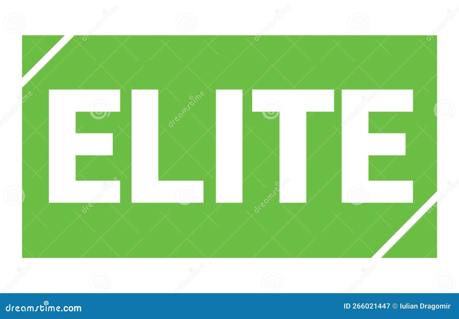 ELITE Text Written on Green Stamp Sign Stock Illustration ...