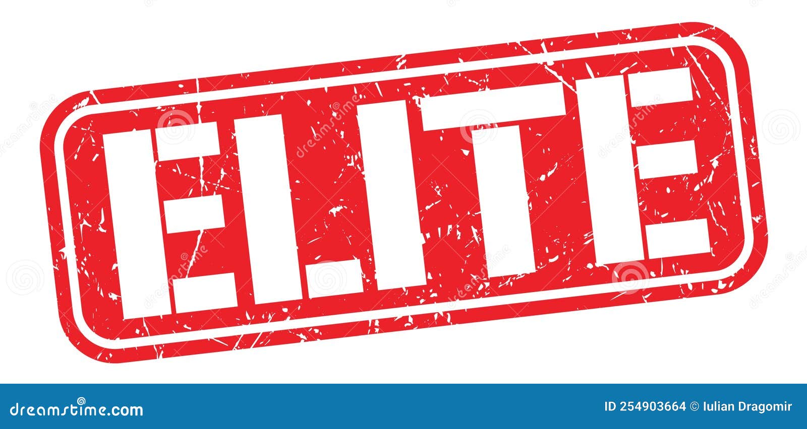 ELITE Text Written on Red Stamp Sign Stock Illustration - Illustration ...