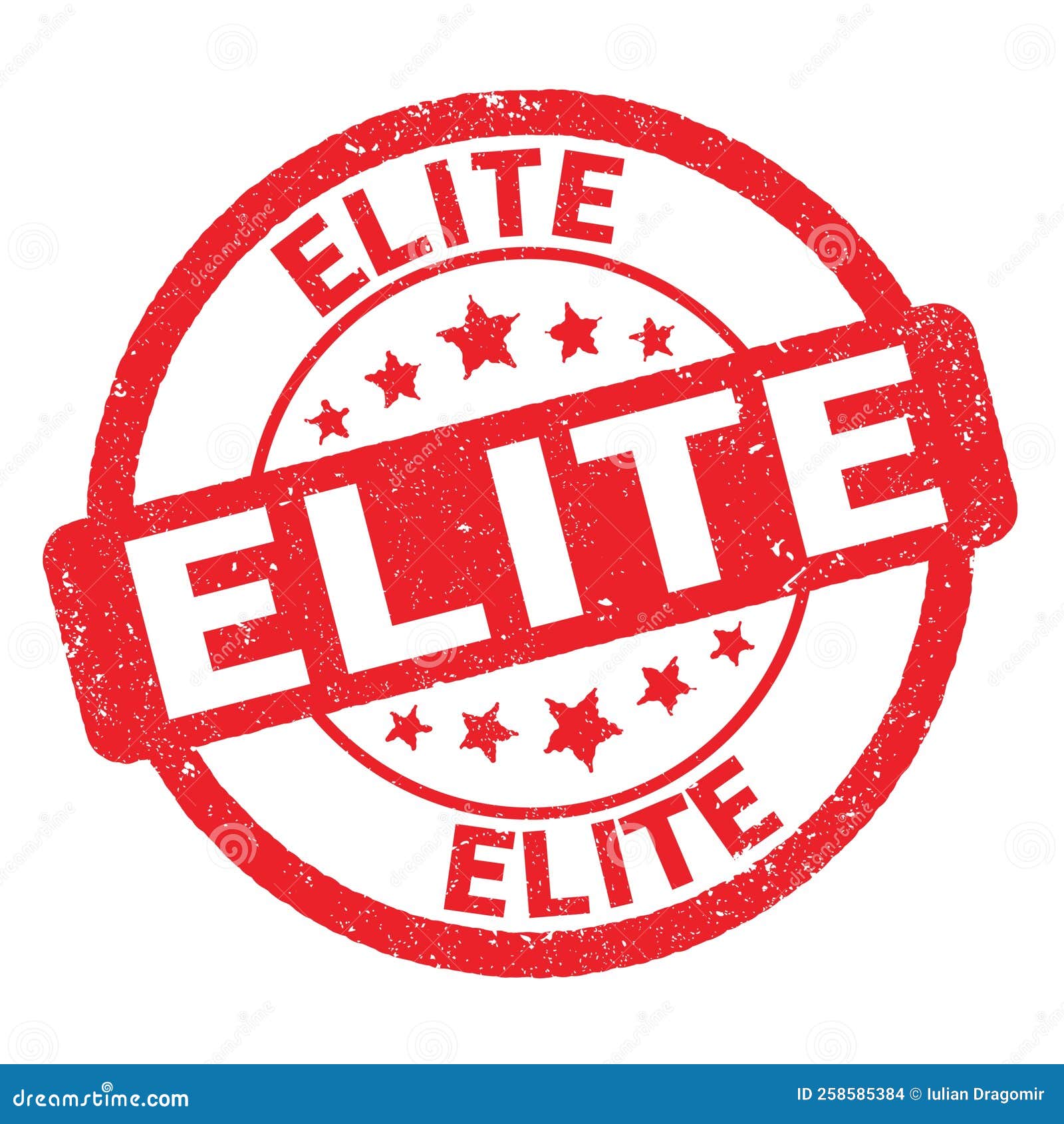 ELITE Text Written on Red Stamp Sign Stock Illustration - Illustration ...