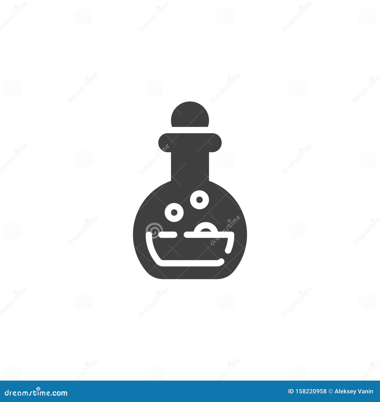 Elixir bottle vector icon stock vector. Illustration of magic - 158220958