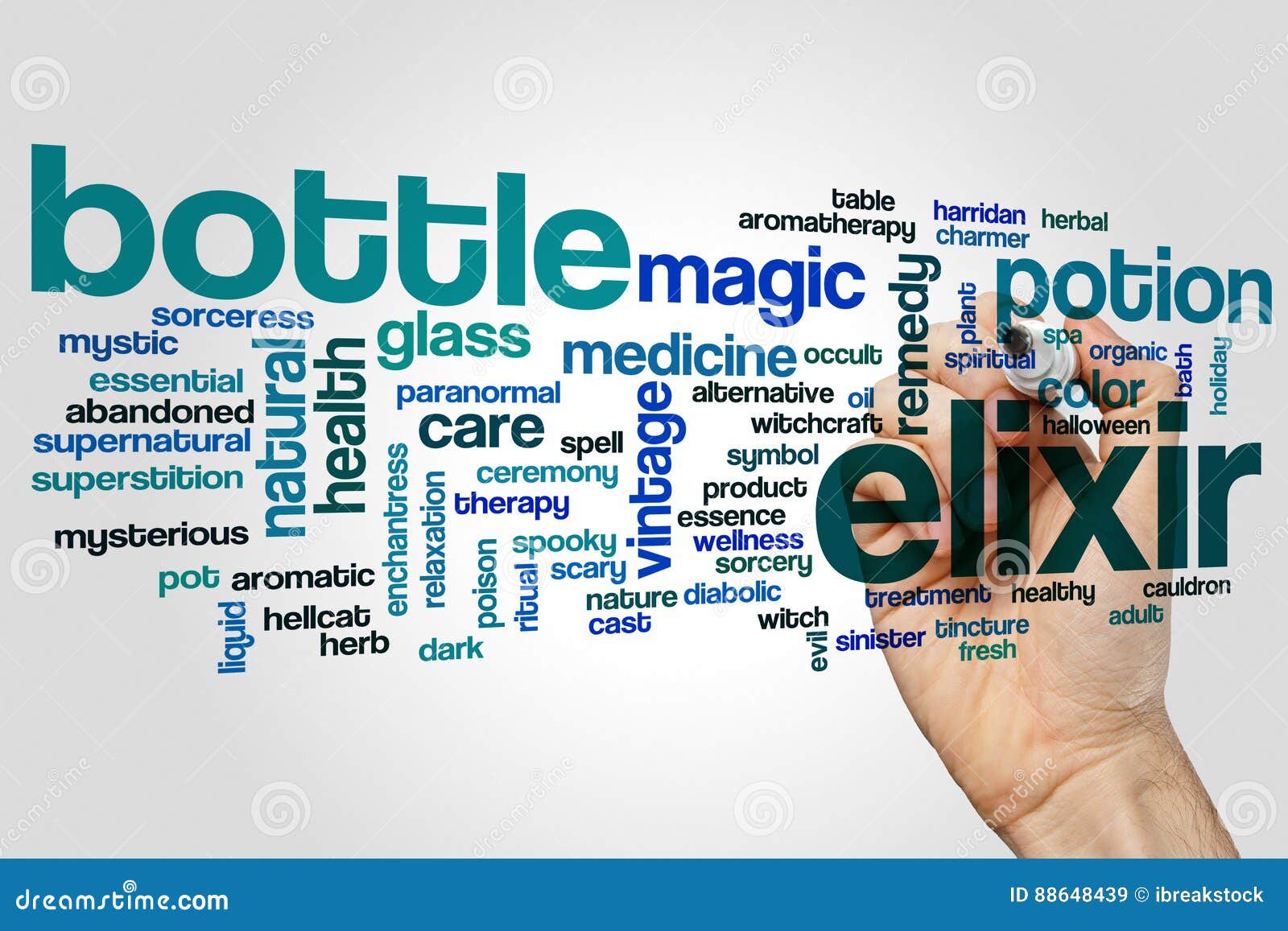 Elixir Word Cloud Concept on Grey Background Stock Illustration ...