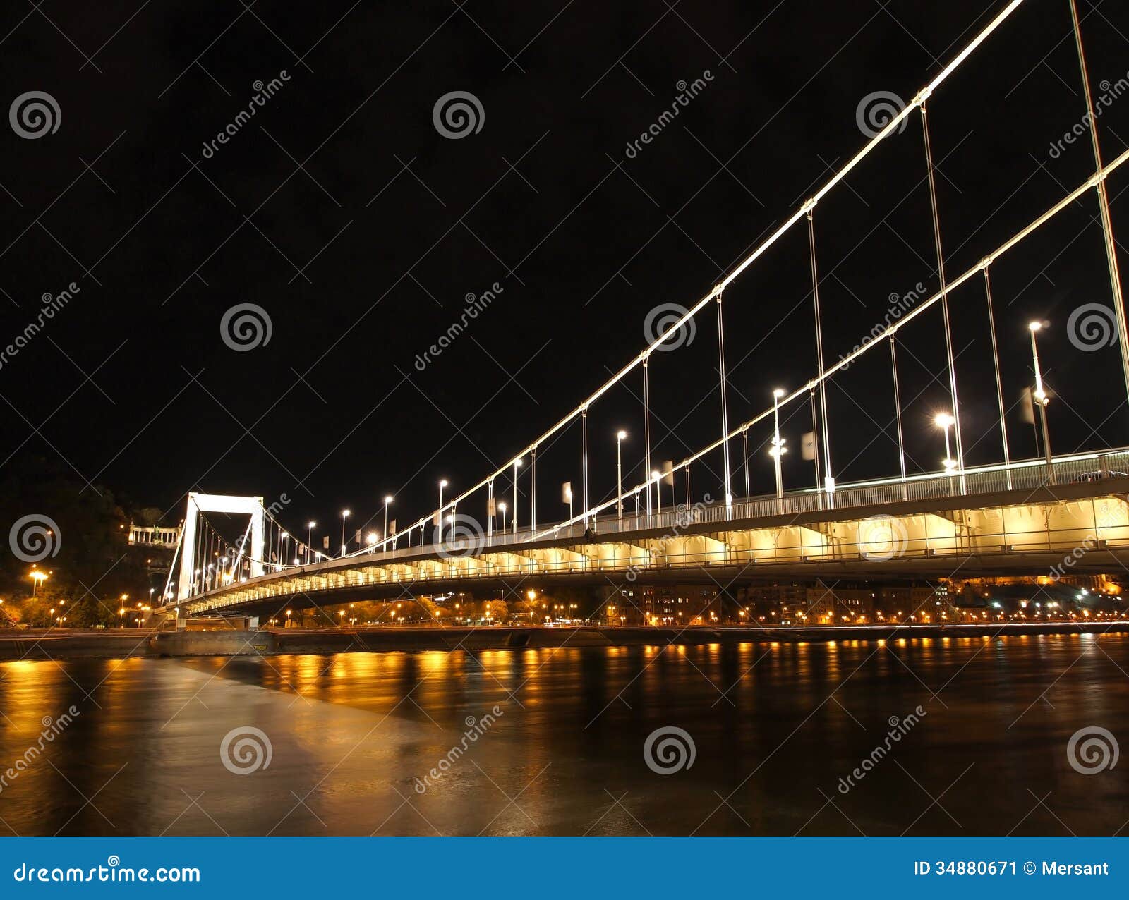 Elizabeth Bridge stock image. Image of europe, danube - 34880671