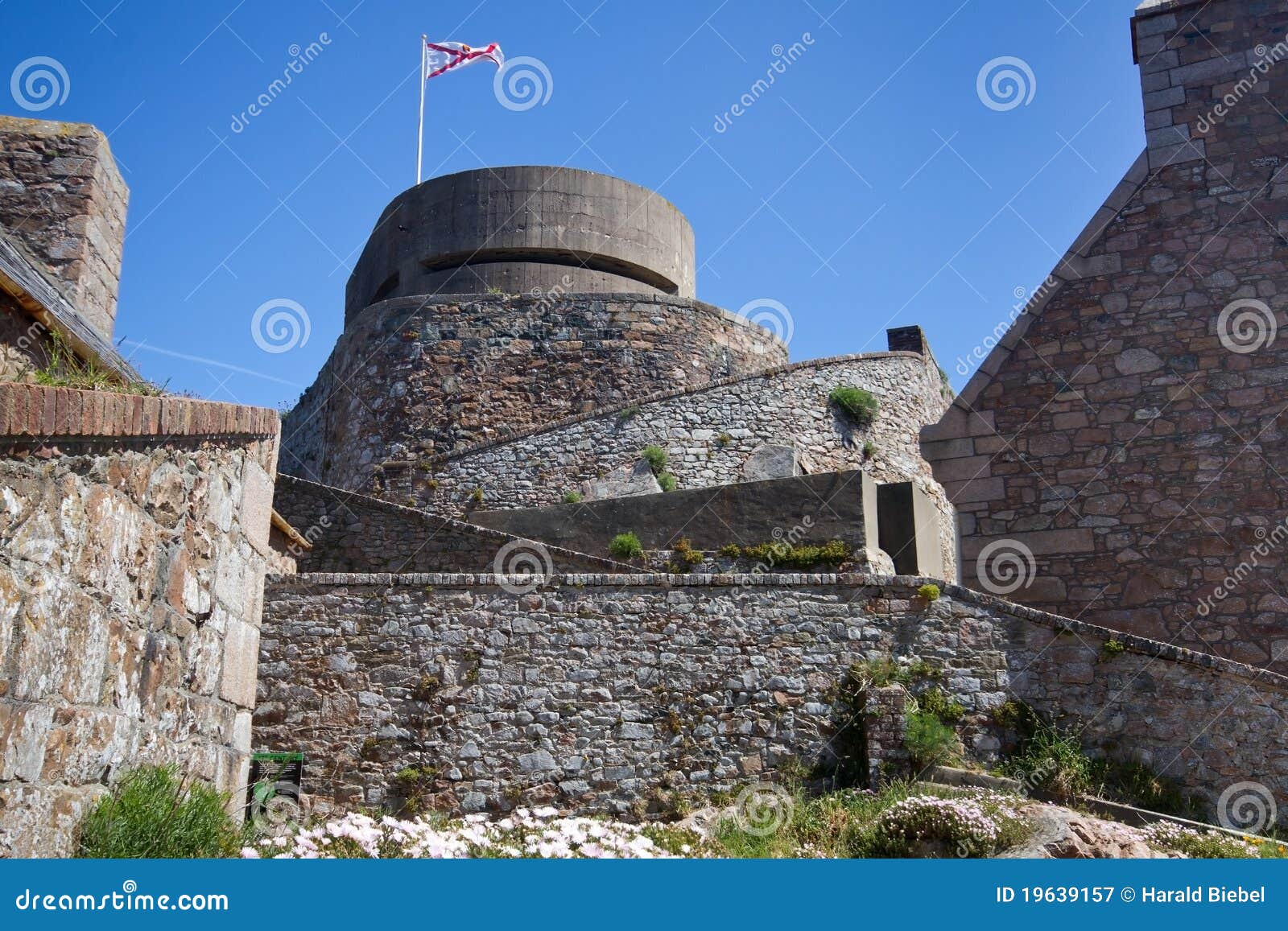 Elizabeth Castle on the Island of Jersey Stock Image - Image of nation ...
