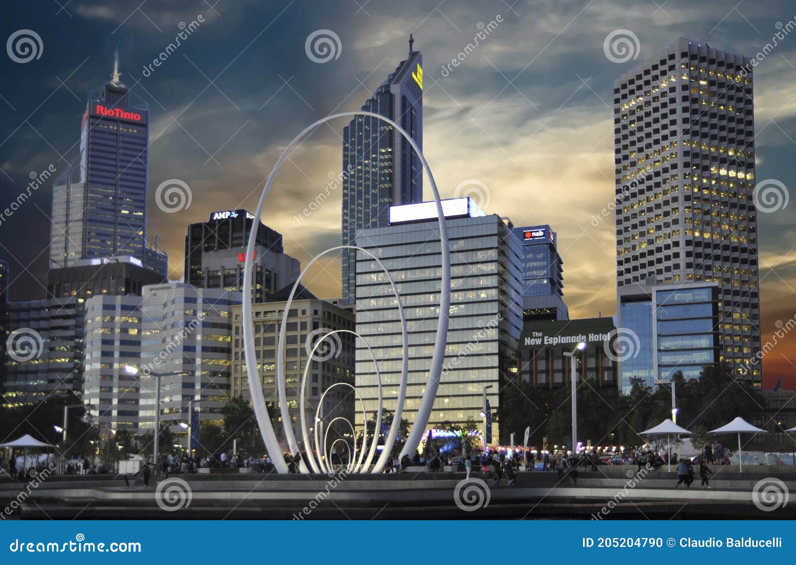 View of Elizabeth Quay in Perth Editorial Image - Image of quayside ...