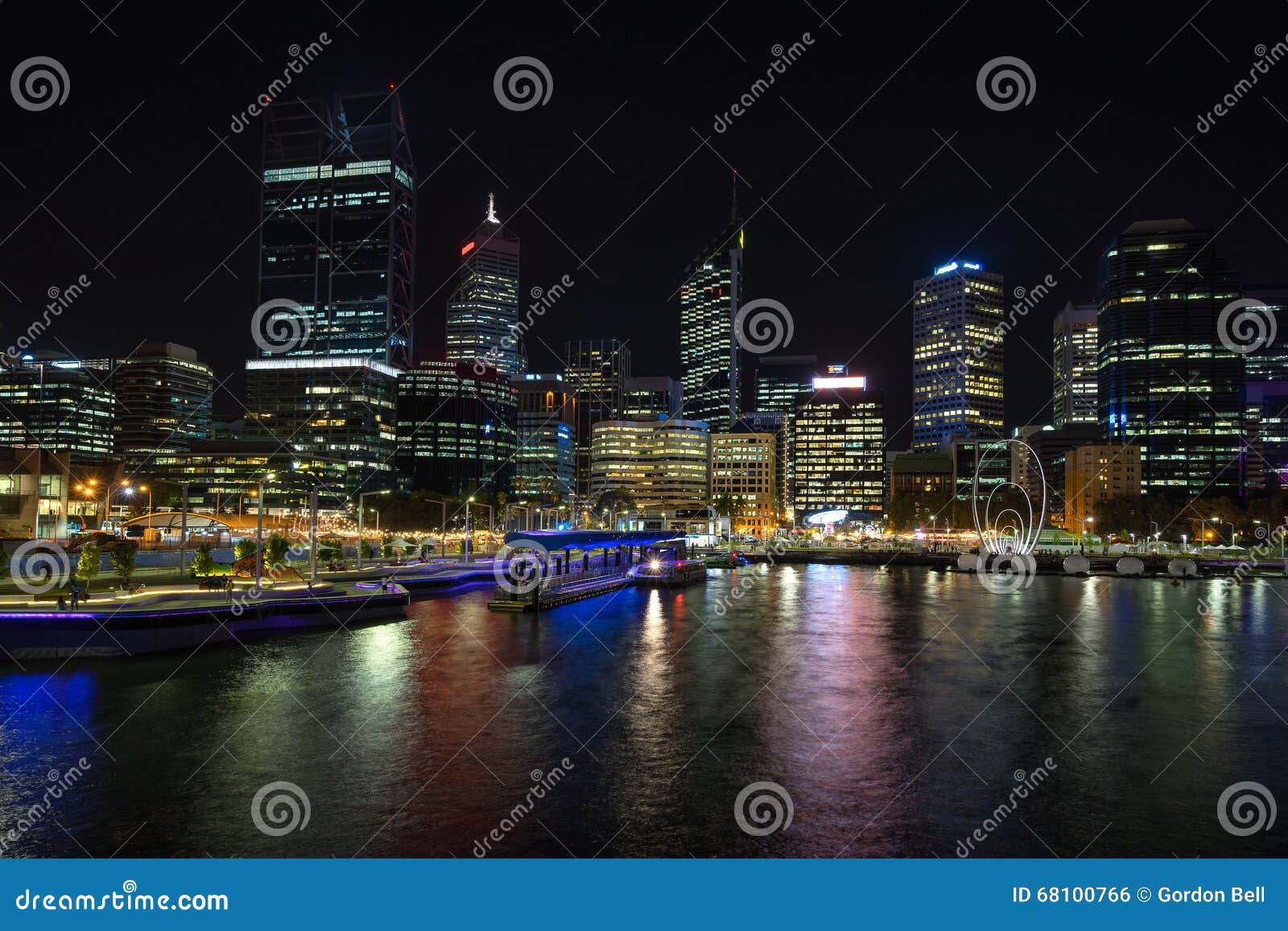 Elizabeth Quay in Perth stock photo. Image of river, daytime - 68100766