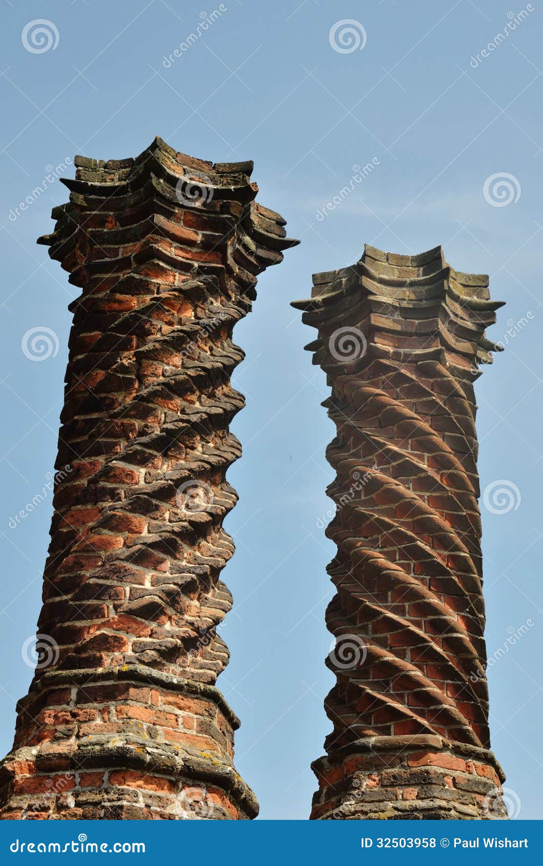 Elizabethan chimneys stock photo. Image of antique, tourism - 32503958