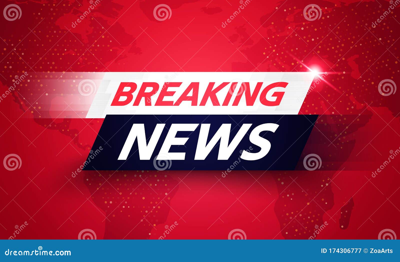 Breaking News Graphic Cartoon Vector | CartoonDealer.com #83077289