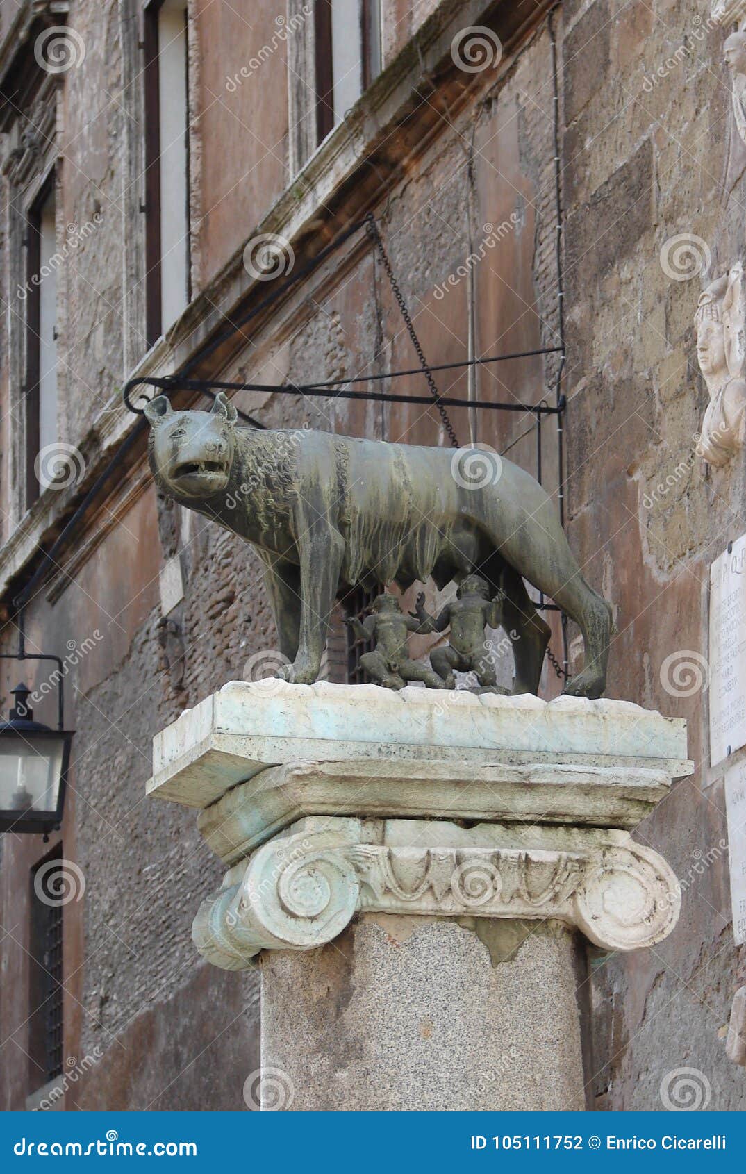 Ella lobo de Roma foto de archivo. Imagen de ciudad - 105111752