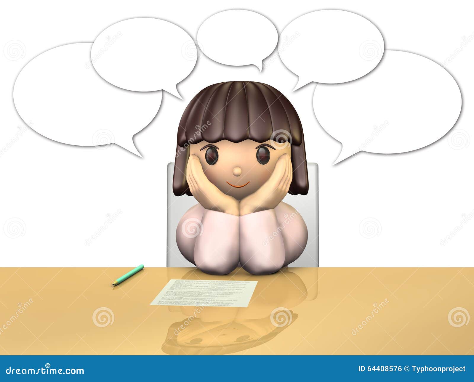 Ella Tiene Muchas Suposiciones Stock de ilustración - Ilustración de ...