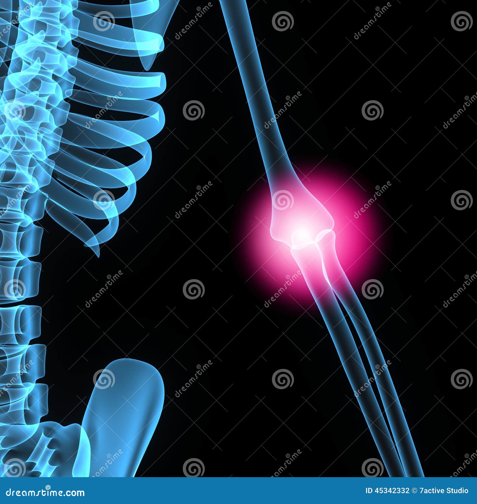 Ellbogengelenk stock abbildung. Illustration von menschlich - 45342332
