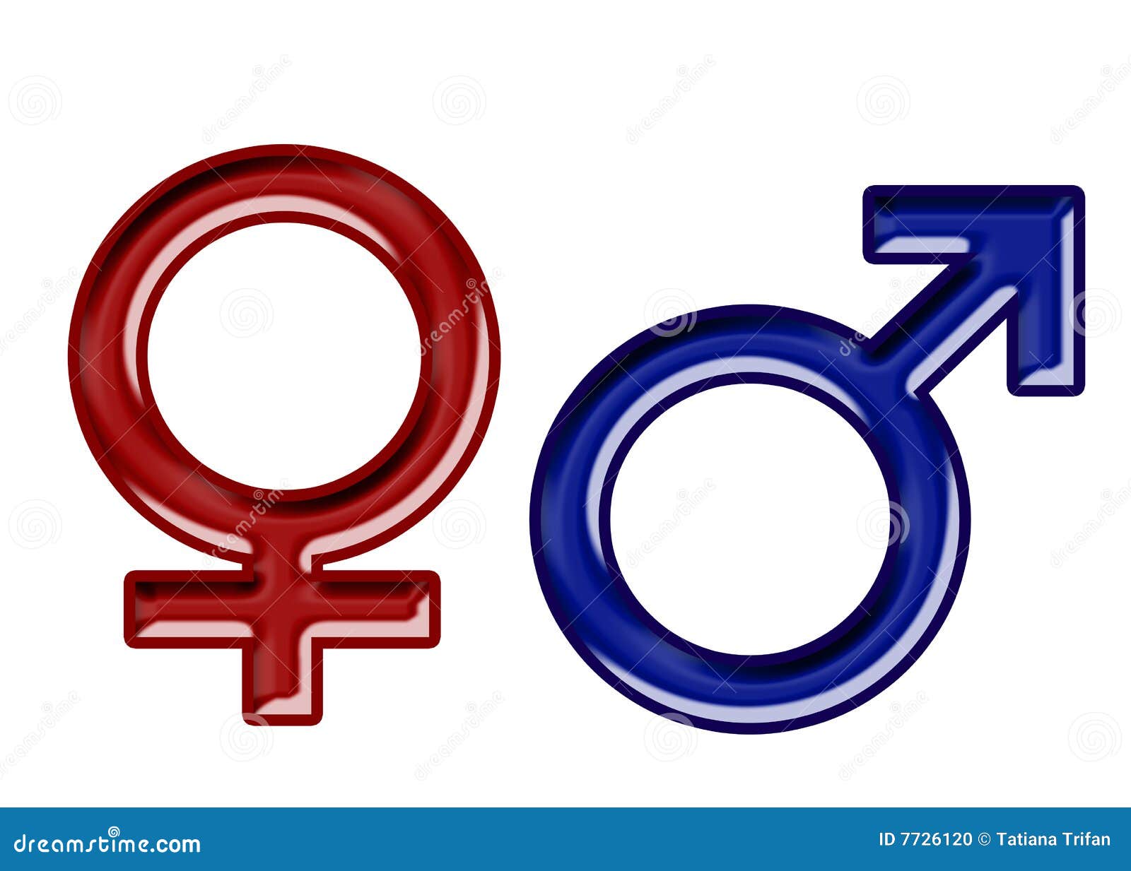 Elle et lui symbole illustration stock. Illustration du homosexuel ...