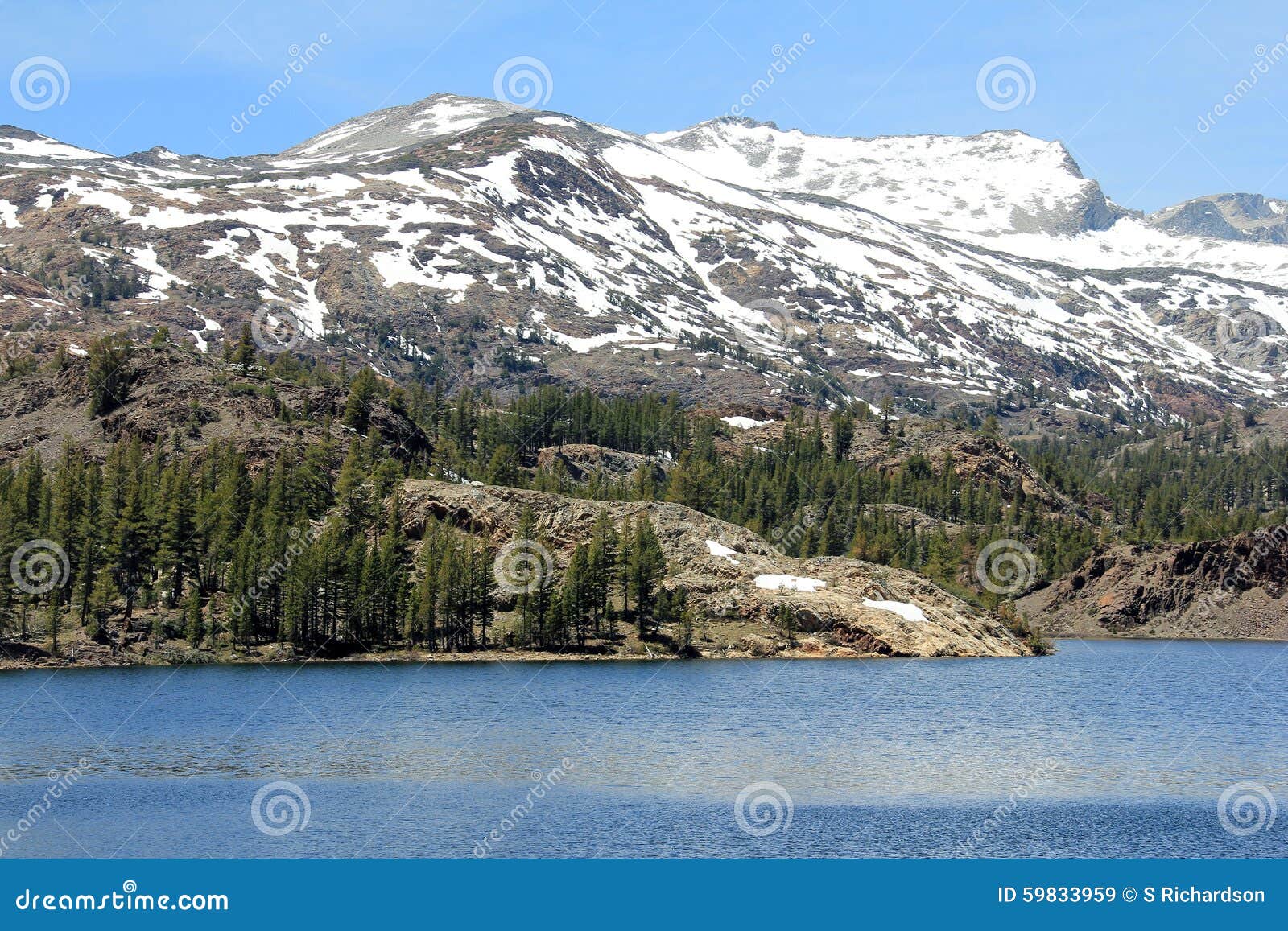 Ellery Lake stock image. Image of road, route, tourist - 59833959
