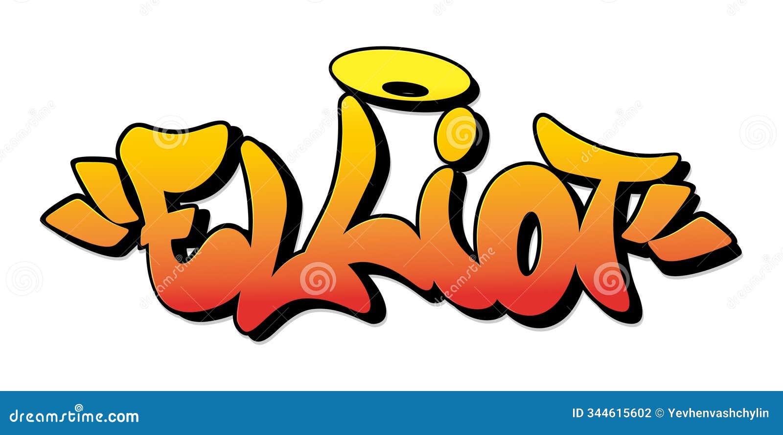 Elliot Name in Graffiti Style. Vector Illustration. Stock Illustration ... Elliot Name in Graffiti Style. Vector Illustration. Stock Illustration ...