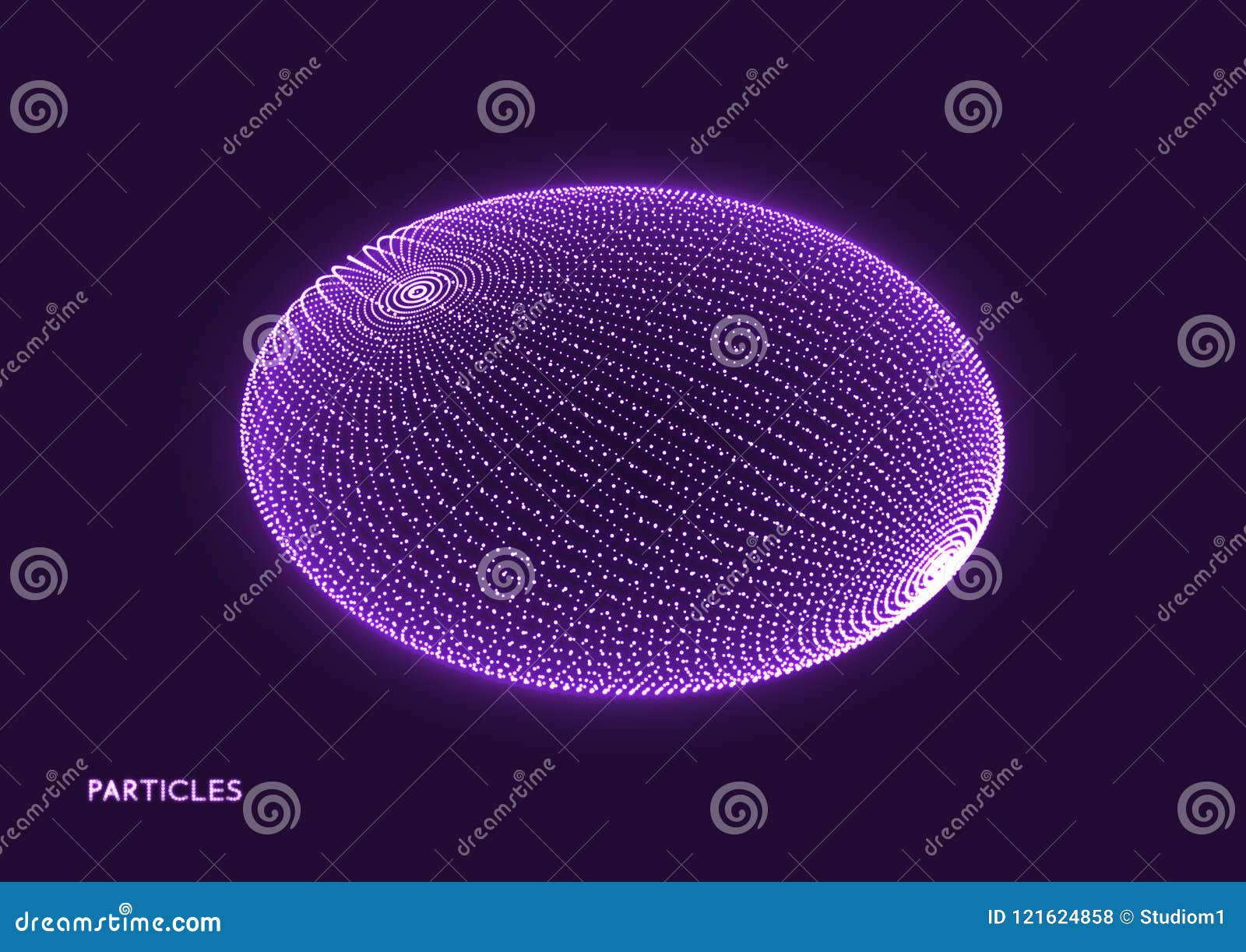 Ellipse. Connection Structure. Geometric Shape for Design. Molecular ...