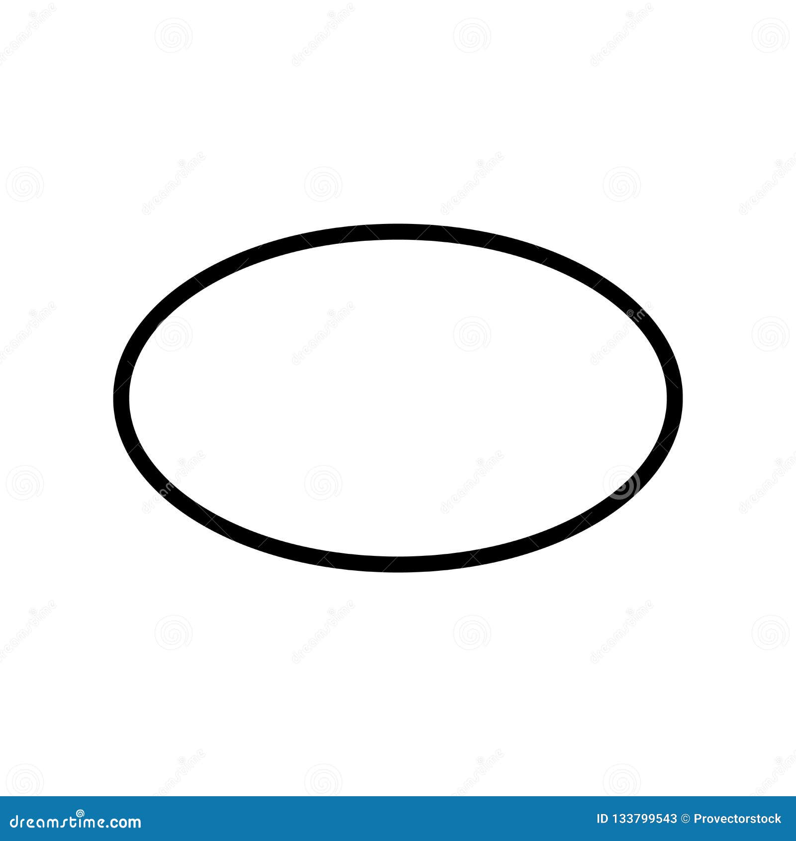Ellipse Icon Vector Isolated on White Background, Ellipse Sign Stock ...