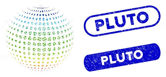 Ellipse Mosaic Dotted Sphere Surface Abstraction with Distress Pluto ... Ellipse Mosaic Dotted Sphere Surface Abstraction with Distress Pluto ...