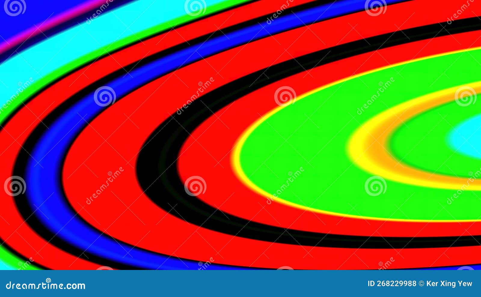 Ellipse Rainbow Color Posterized Color Background Stock Illustration ...