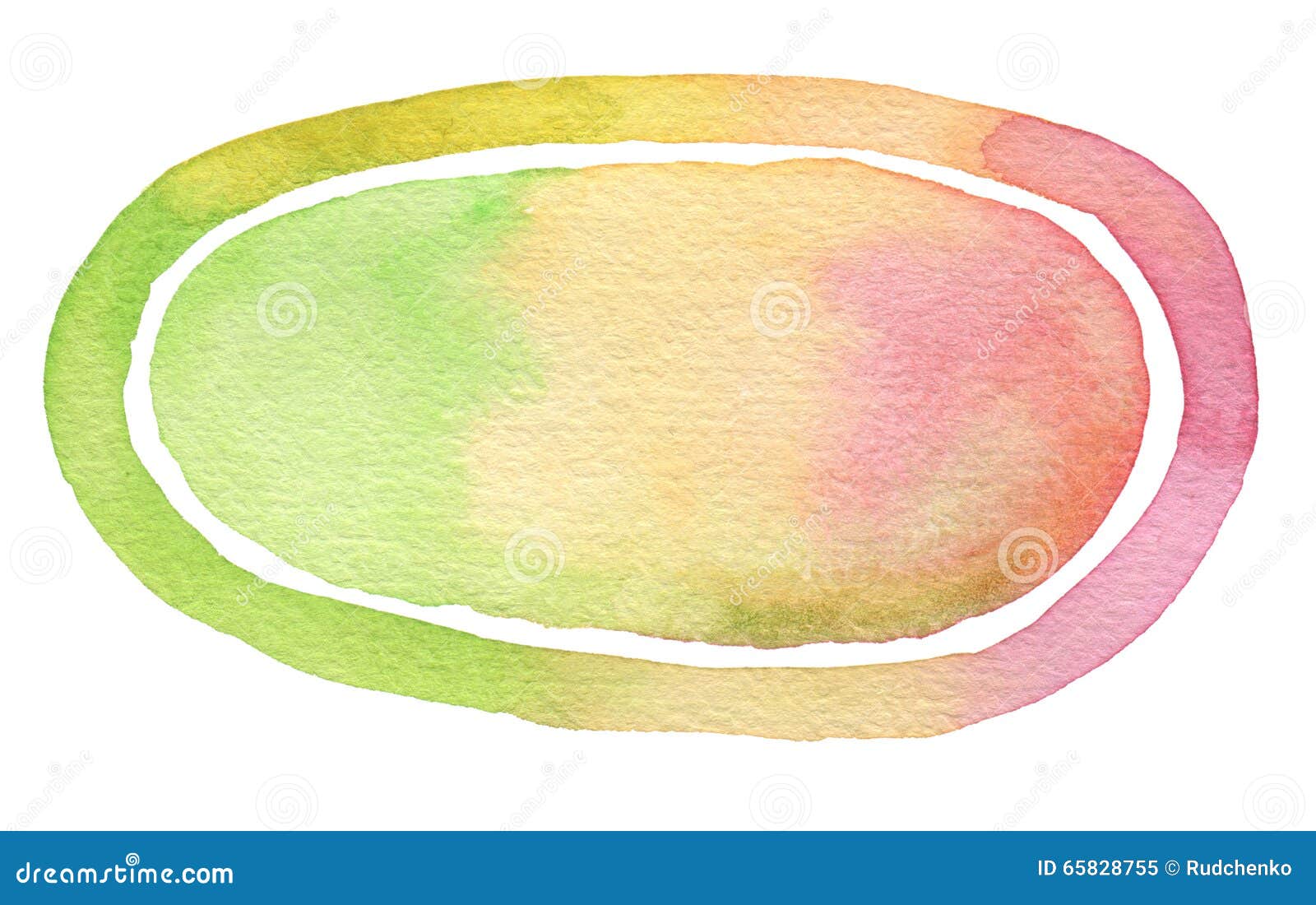 Ellipse Watercolor Painted Background. Stock Image - Image of isolated ...