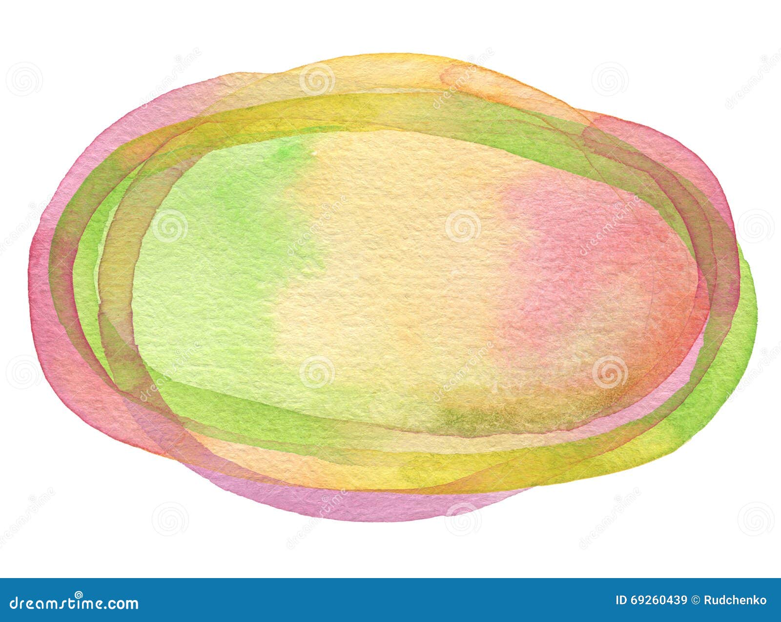 Ellipse Watercolor Painted Background. Stock Photography ...