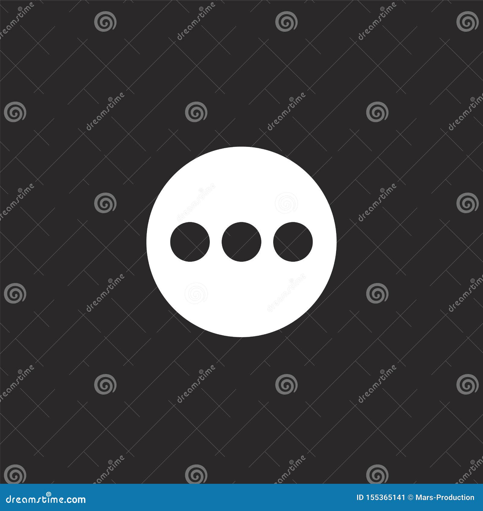 Ellipsis Icon. Filled Ellipsis Icon for Website Design and Mobile, App ...