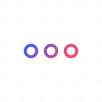 Ellipsis Pixel Perfect Gradient Linear Ui Icon Stock Vector - Illustration of point, contour ...